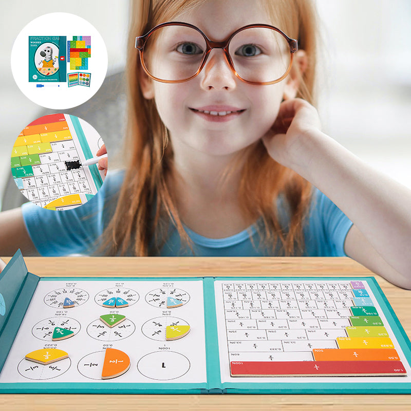 Magnetic Fraction Puzzle Book for Kids™ - Learning Fractions Through P ...