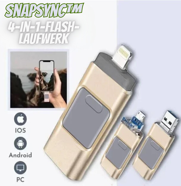 SnapSync™ | 4-in-1 Flash Drive – Milovaro